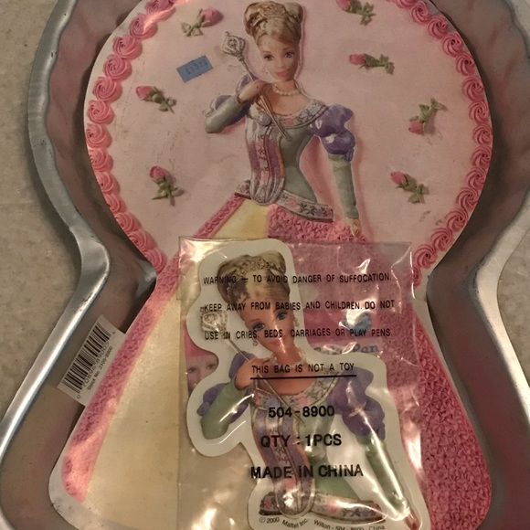 Wilton | Kitchen | Wilton Barbie Cake Pan New With Plastic Barbie ...